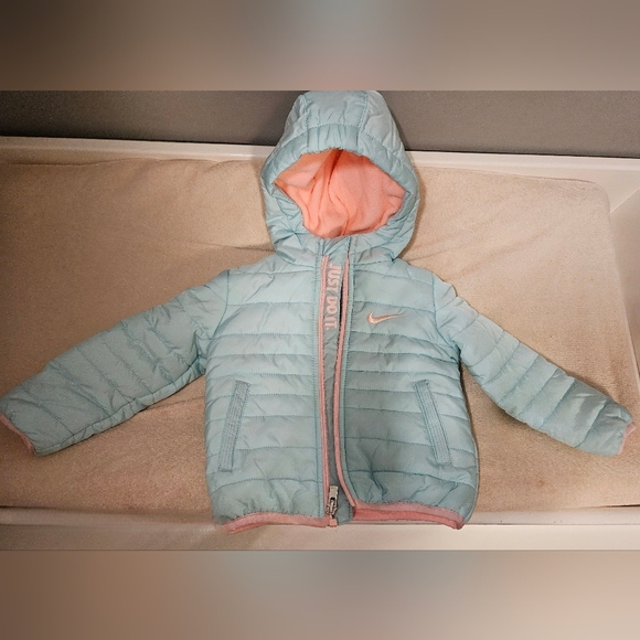 Nike | Jackets & Coats | Nike Pastel Blue And Pink Jacket | Poshmark
